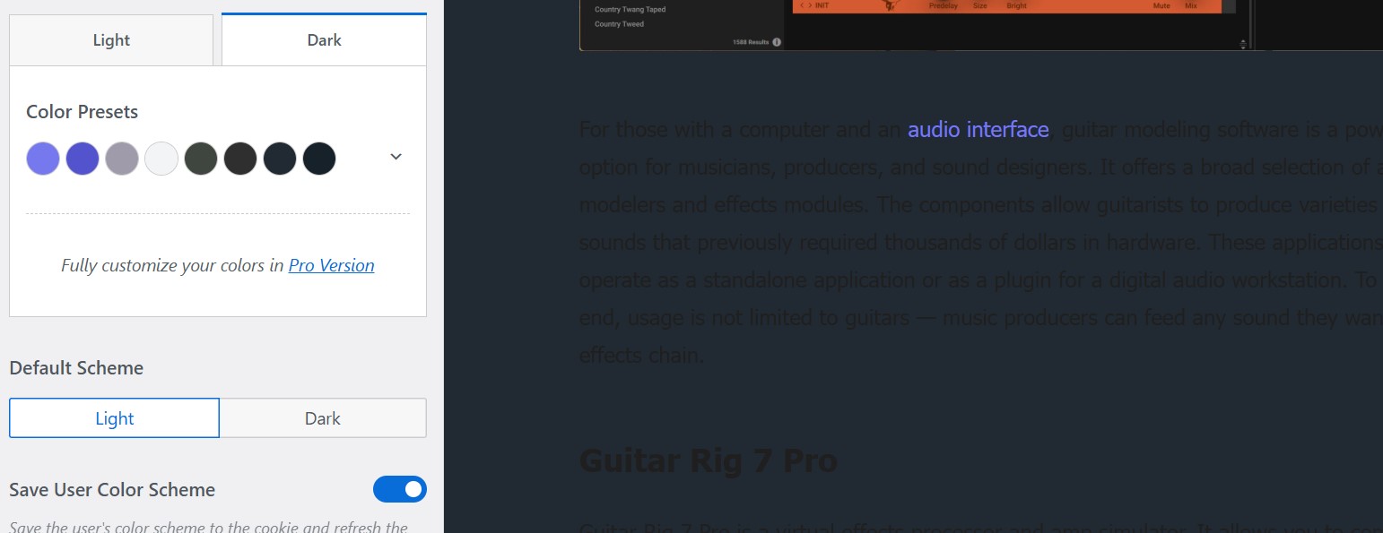 Text not readable in dark mode | WordPress.org